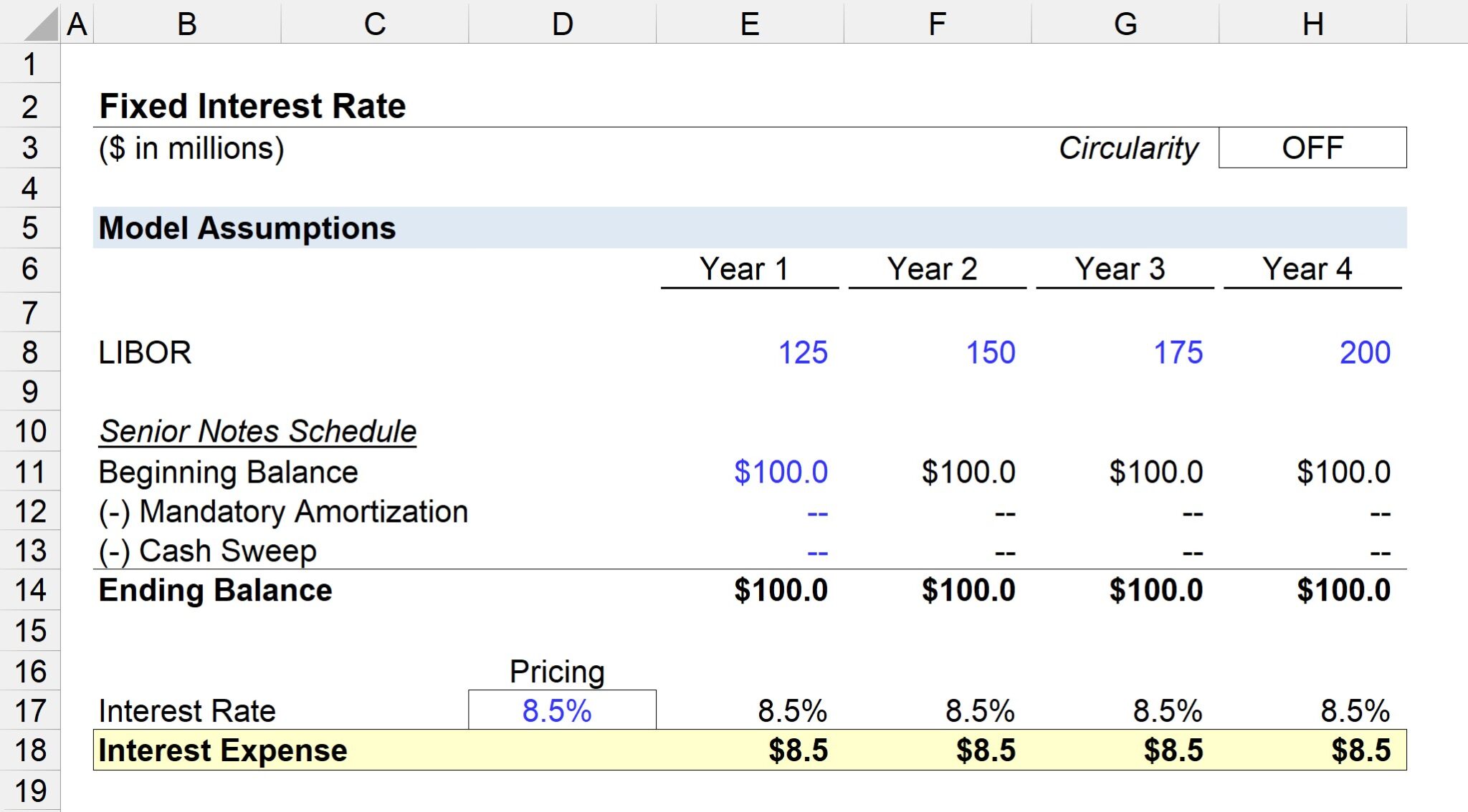 Fixed Interest Rate | Formula + Calculator