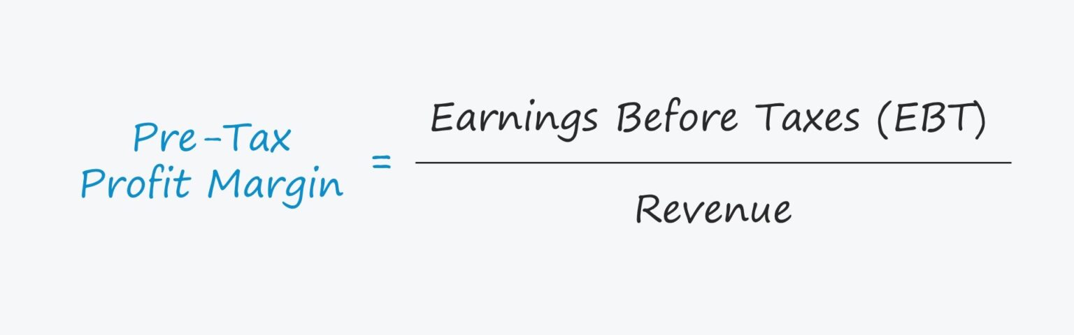 Pre-Tax Profit Margin | Formula + Calculator