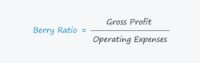 Berry Ratio | Formula + Calculator