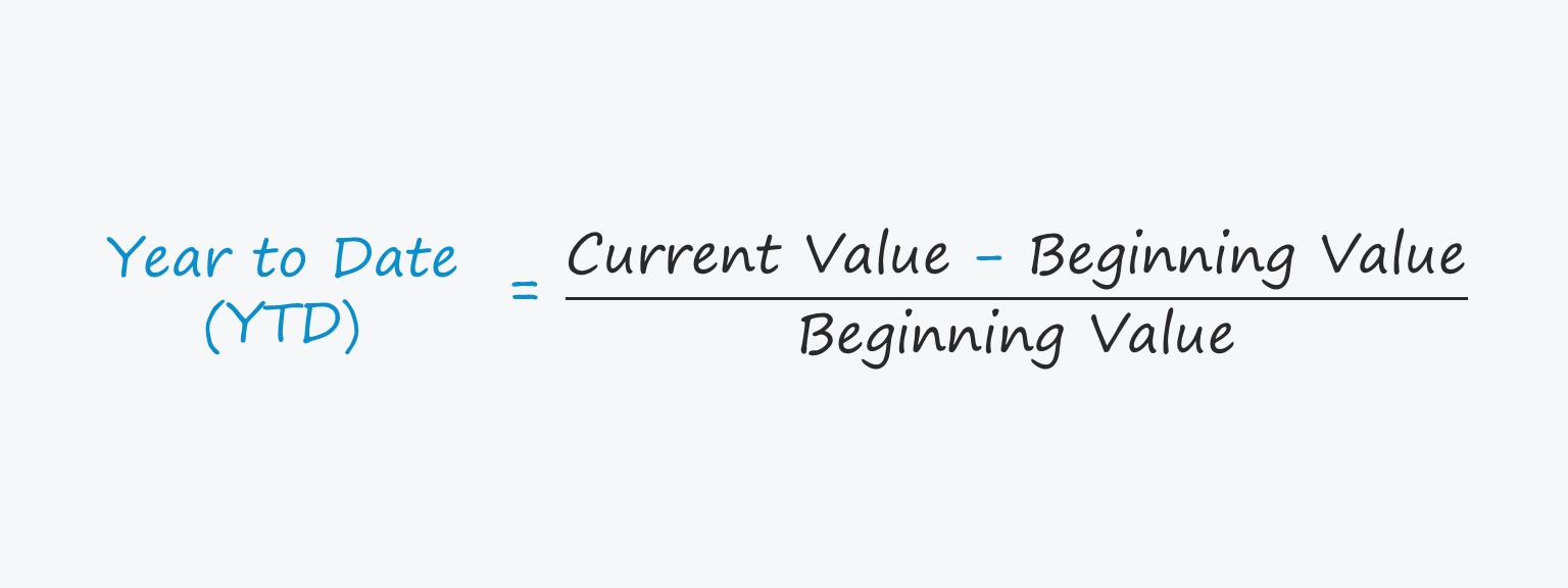 Year To Date YTD Formula Calculator Excel Template 