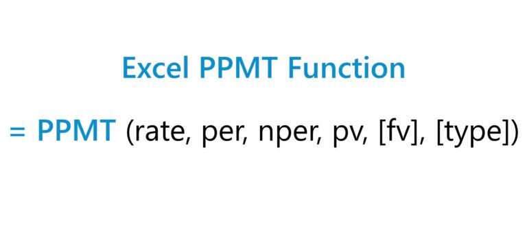 PPMT Function in Excel | Formula + Calculator