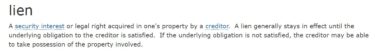 Lien | Finance Definition + Loan Collateral Examples