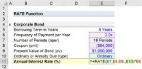 RATE Function in Excel | Formula + Calculator
