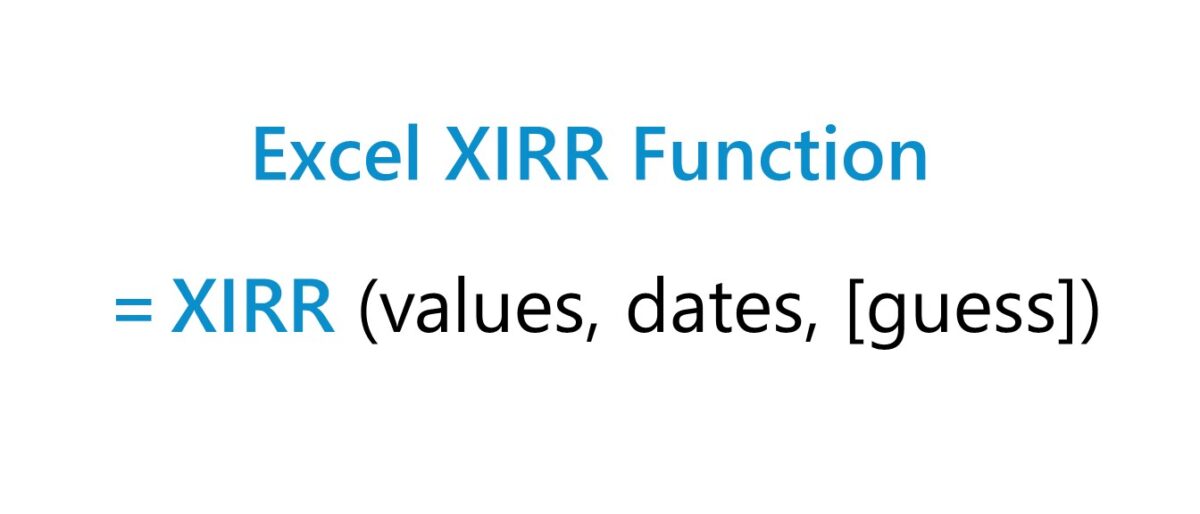 XIRR Function in Excel | Formula + Calculator