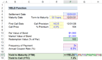 YIELD Function in Excel | Formula + Calculator