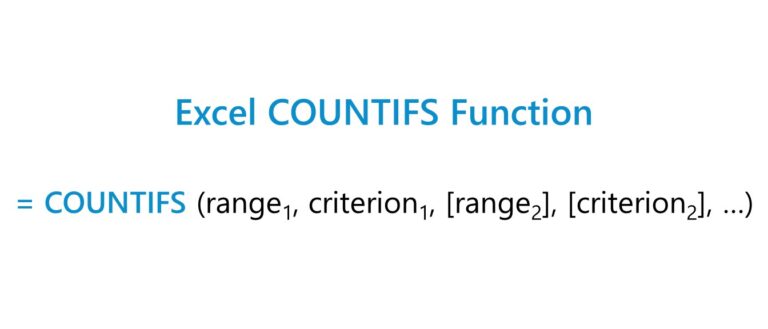 COUNTIFS Function in Excel | Formula + Calculator