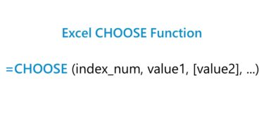CHOOSE Function in Excel | Formula + Calculator