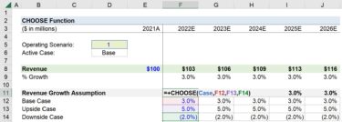 CHOOSE Function in Excel | Formula + Calculator