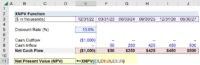 XNPV Function in Excel | Formula + Calculator