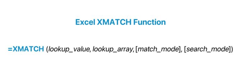 XMATCH Function in Excel | Formula + Calculator