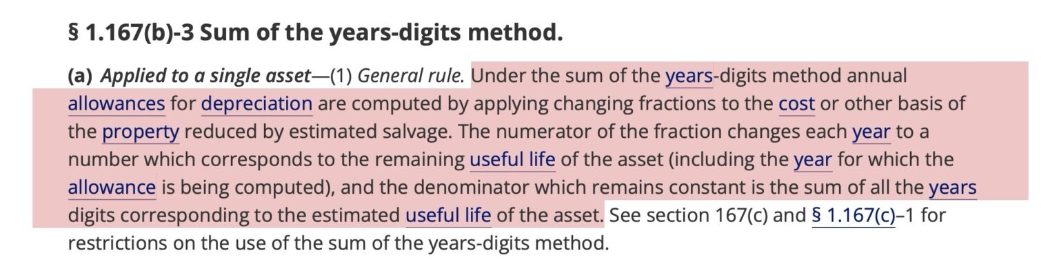 Sum of the Years Digits Method | Formula + Calculator