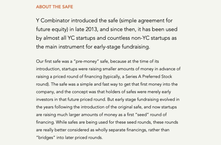 SAFE Note (Y Combinator) | Definition + Calculation Example